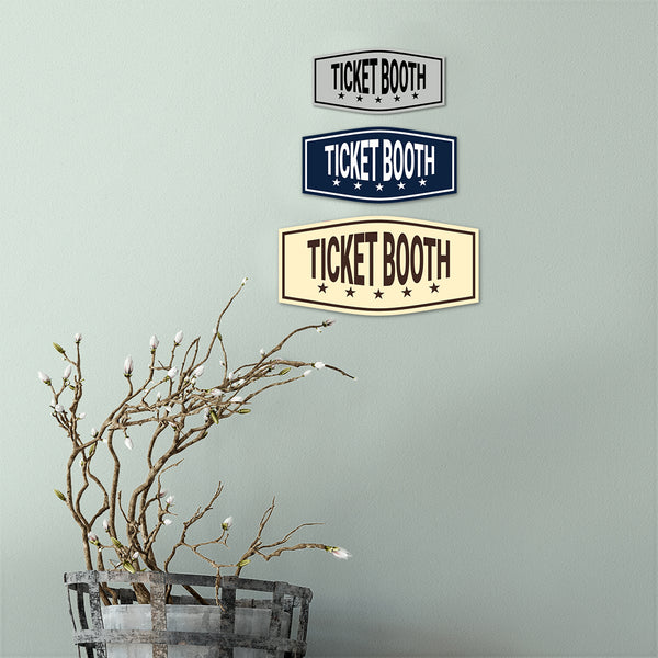 Fancy Ticket Booth Wall or Door Sign – All Quality