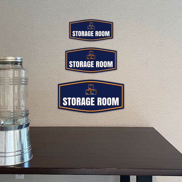 Fancy Plus Storage Room Wall or Door Sign | Business and Workplace Sig ...