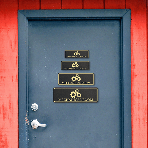 Standard Plus Mechanical Room Wall or Door Sign | Workplace Safety Sig ...