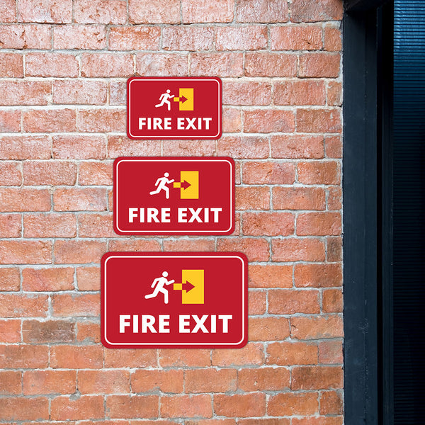 Classic Framed Plus Fire Exit Wall or Door Sign | Workplace Health and ...
