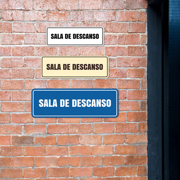 Signs ByLITA Standard Sala de Descanso Wall or Door Sign | Spanish Wor ...