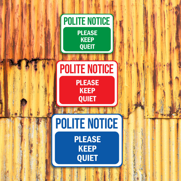 Classic Framed Plus Custom Polite Notice Wall or Door Sign | Customiza ...