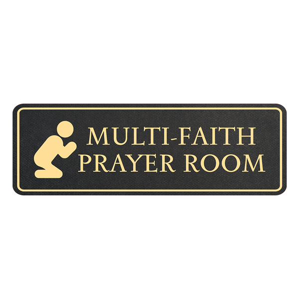 Standard Plus Multi-Faith Prayer Room Wall or Door Sign | Religious Wo ...