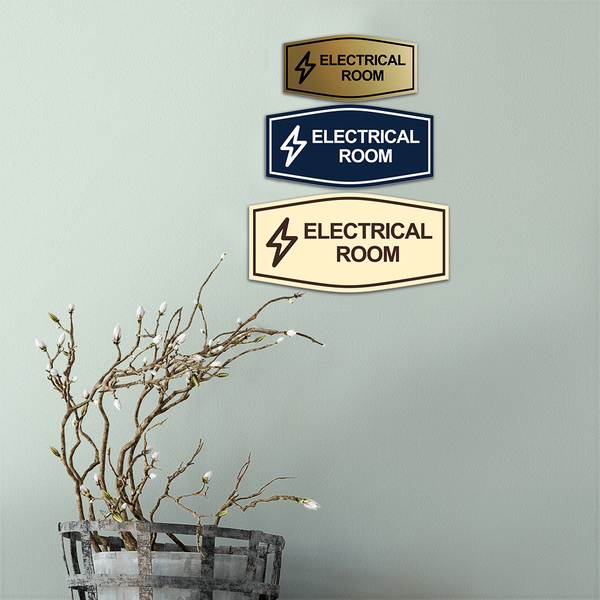 Fancy Electrical Room (Lightning) Wall or Door Sign – All Quality