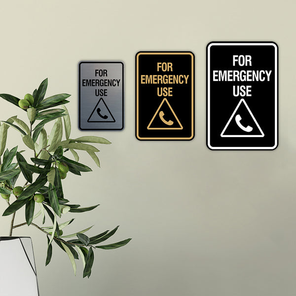 Signs ByLITA Portrait Round For Emergency Use Wall or Door Sign – All ...