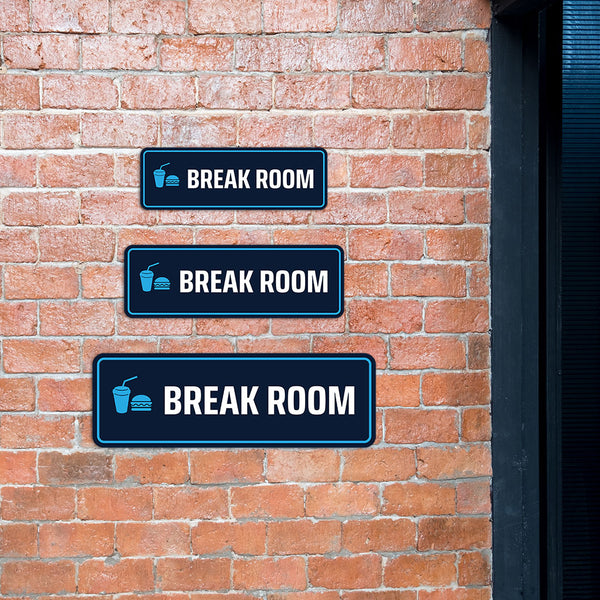 Standard Plus Break Room Door or Wall Sign | Business and Workplace Si ...