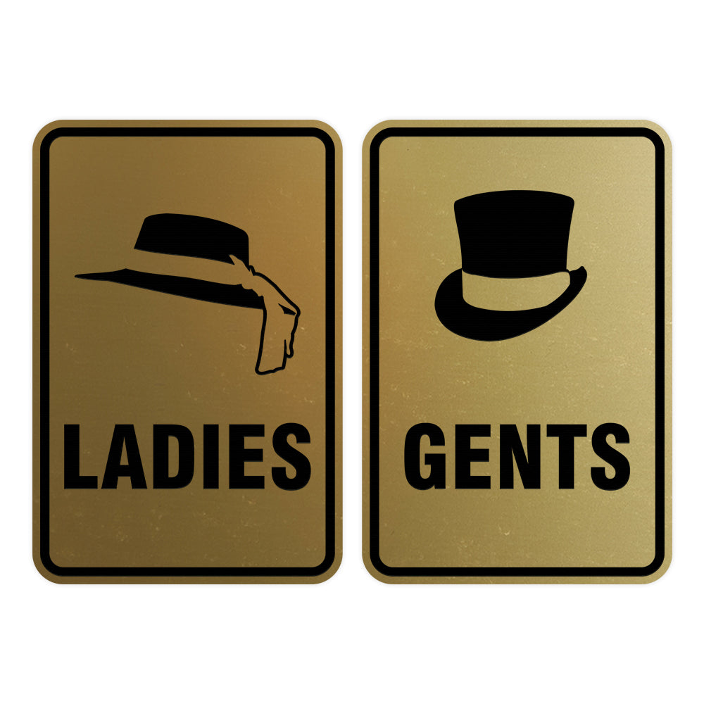 Portrait Round Ladies And Gents Sign Set – All Quality