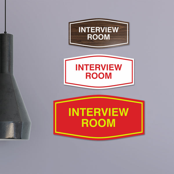 Signs ByLITA Fancy Interview Room Sign – All Quality