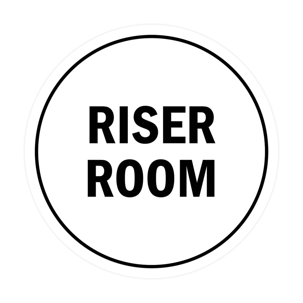 Signs ByLITA Circle Riser Room Sign – All Quality
