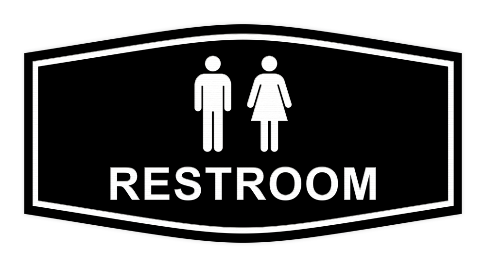 Signs ByLITA Fancy Unisex Restroom Sign – All Quality