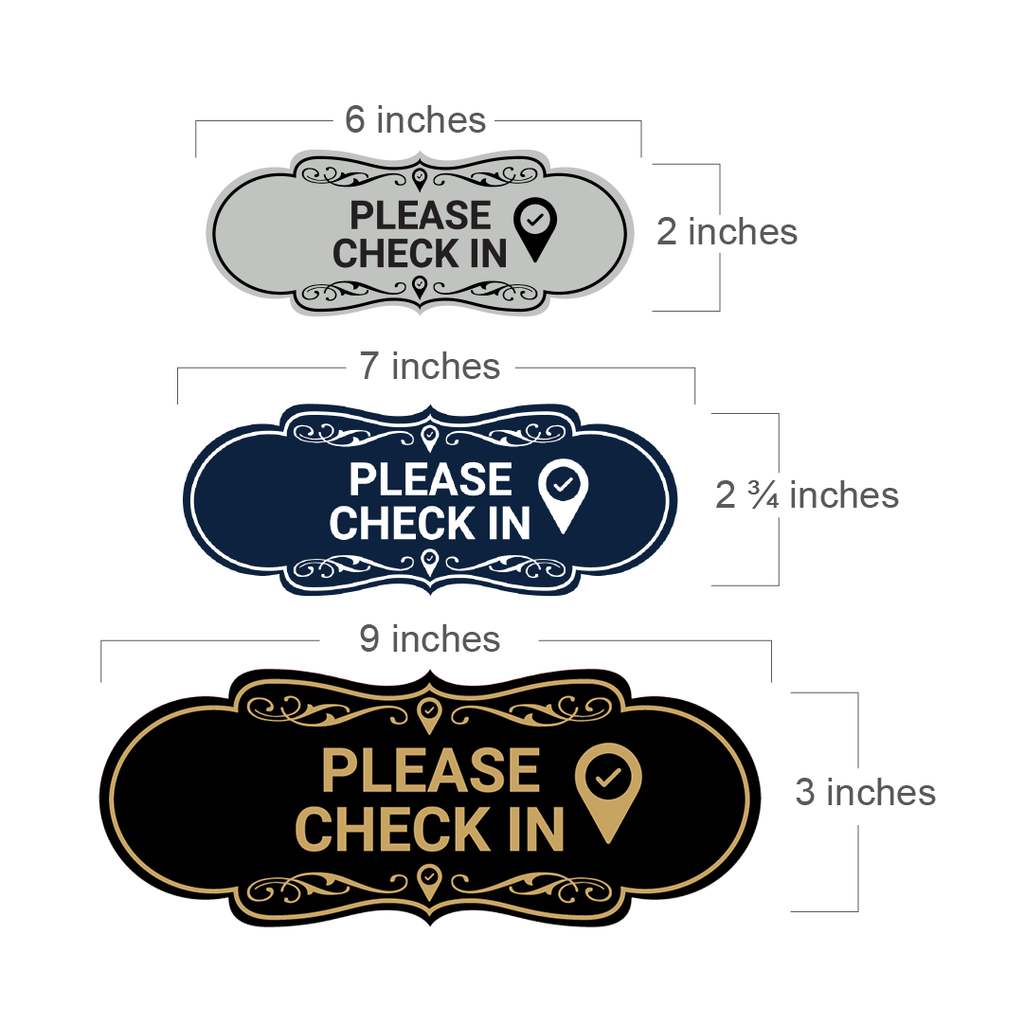 Designer Please Check In Wall or Door Sign – All Quality