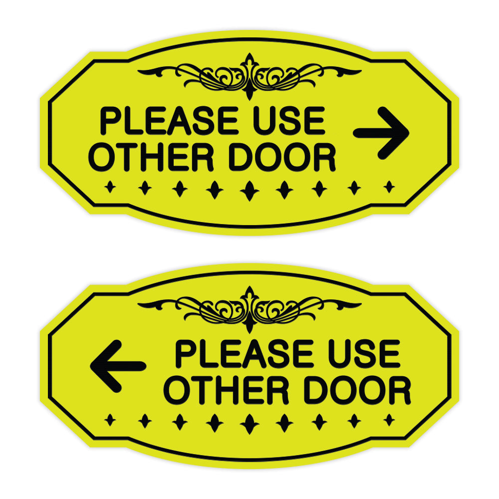 Victorian Please Use Other Door Sign Set – All Quality