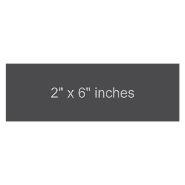 2" x 6" Engraved Nameplate – All Quality